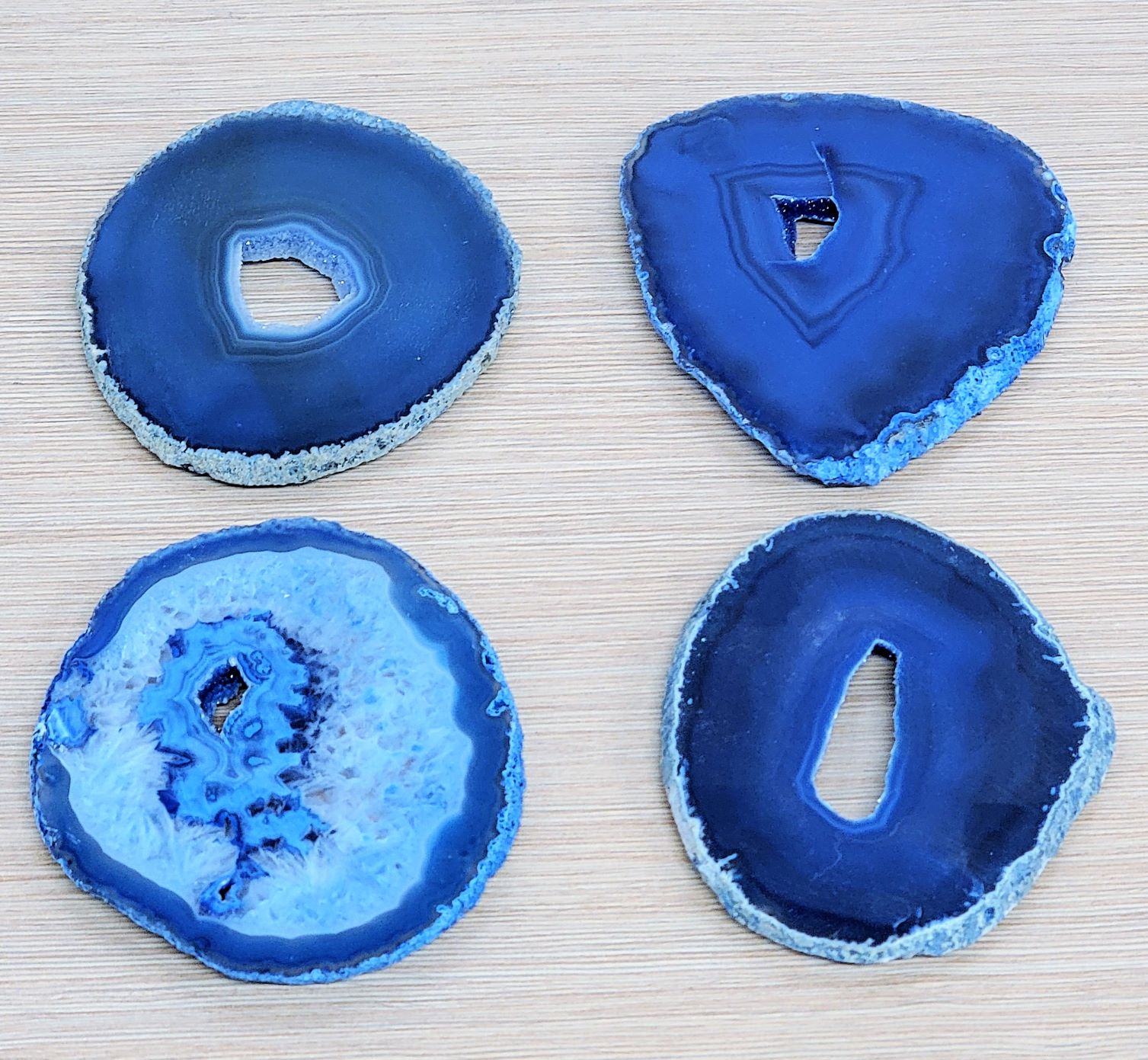 Agate Gemstone Coasters - Set of 4 | Mammoth Office Furniture