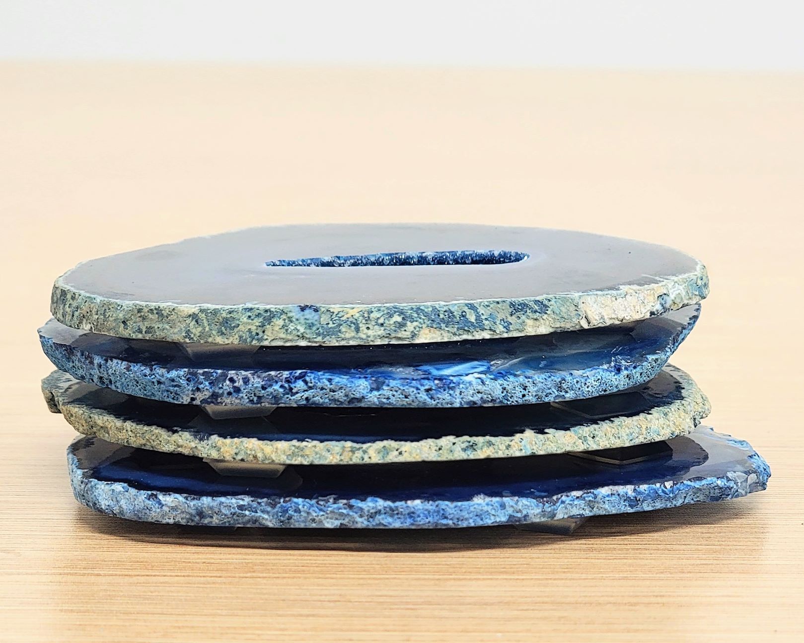 Agate Gemstone Coasters - Set of 4 | Mammoth Office Furniture
