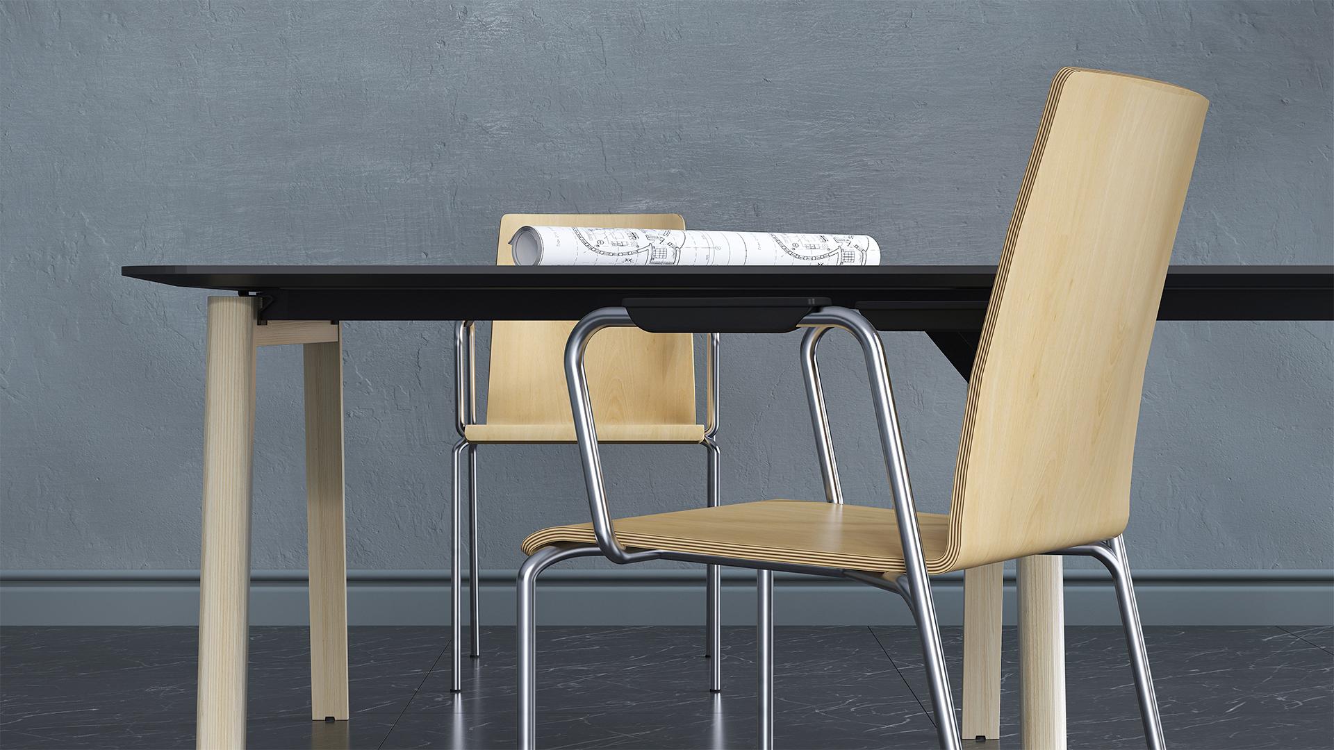 Narbutas Moon Wood Side Chair | Mammoth Office Furniture